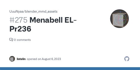 Menabell EL Pr Issue UuuNyaa Blender Mmd Assets GitHub