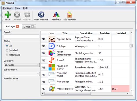 github npackd npackd cpp package manager for microsoft windows gui and command line utility