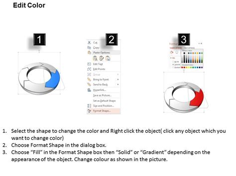 Au Five Staged Circular Arrow Diagram Powerpoint Template Slide Presentation Graphics