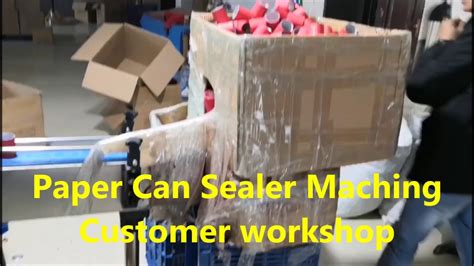 서류상 깡통 봉인 자 기계 고객 작업장 서류상 관 꿰매는 기계 2020 Youtube