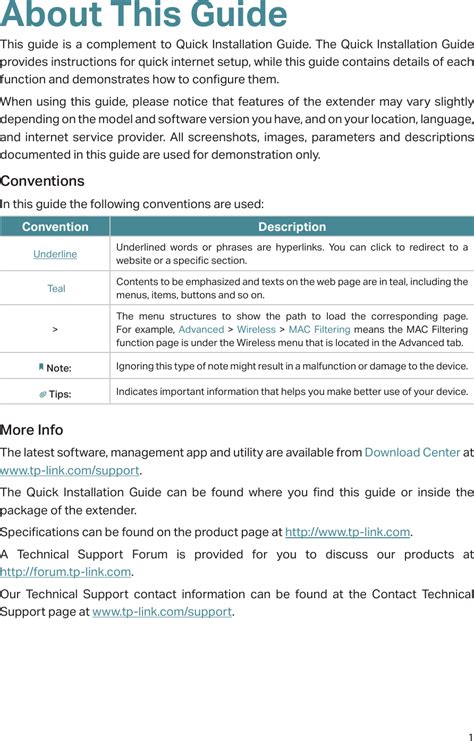 TP Link Technologies RE AC Wi Fi Range Extender User Manual Rev