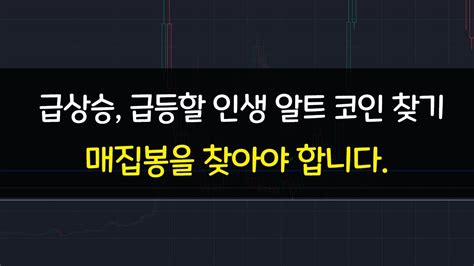급상승급등펌핑할 알트코인 찾는 방법 매집봉을 찾아야 합니다 Youtube