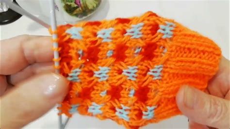 ЛЕНИВЫЙ ЖАККАРДОВЫЙ УЗОР СПИЦАМИ ПО КРУГУ ДЛЯ НОСКОВ ПРОСТО И КРАСИВО вязаниеспицами носки