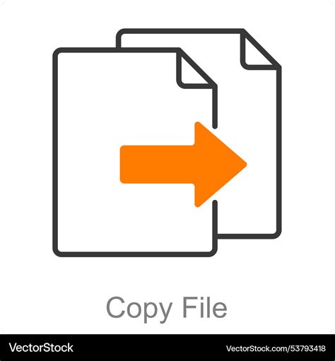 Copy File Royalty Free Vector Image Vectorstock