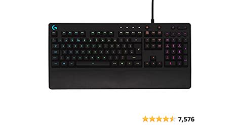 Logitech G213 Prodigy Gaming Keyboard Lightsync Rgb Backlit Keys Spill Resistant Customizable