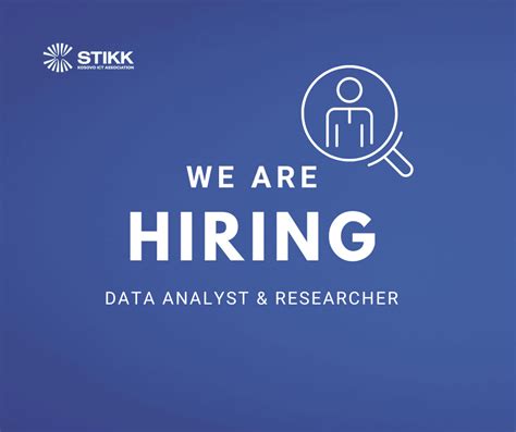 Open Position Data Analyst And Researcher Stikk