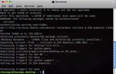 how to use rdp terminal server client in linux mint i have a pc