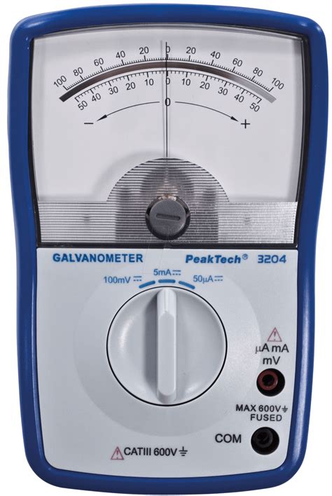 Peaktech Analog Galvanometer 5 Ma 100 Mv Dc Analogue Multimeters At Very Favourable Prices