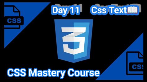 Whats Css Text Its Use Day 11 Css Mastery Course In Hindi Youtube