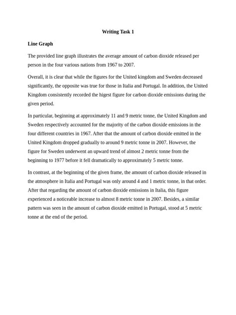 Writing Task 1 Line Graph Pdf