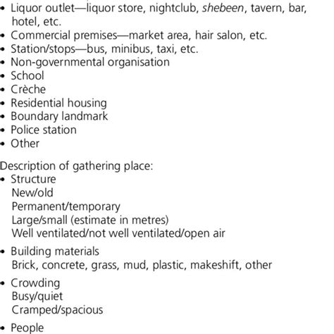 Observation Checklist Structure Date Time Gps Co Ordinate Download
