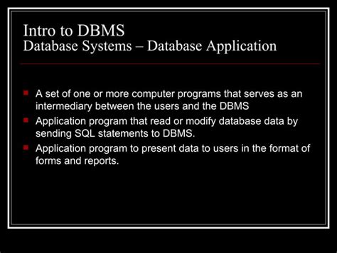 Data Base Management System Ppt