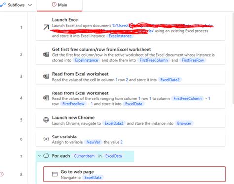 Solved Looping Though An Excel Worksheet To Read A Websit Power