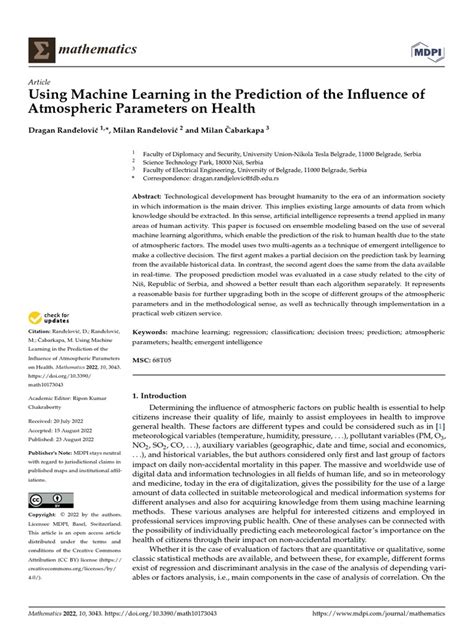 mathematics 10 03043 v3 pdf machine learning statistical