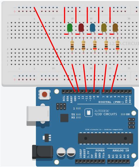 Controla El Mundo Con Arduino Serie De Leds Con Encendido Secuencial