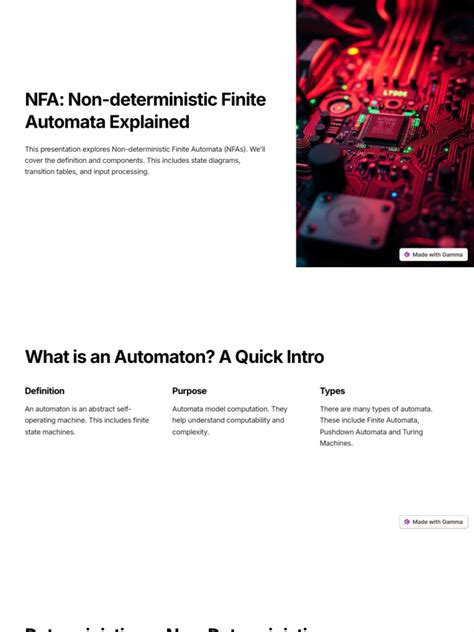 Nfa Non Deterministic Finite Automata Explained Pdf Theory Of