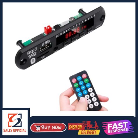 Jual Mp3 Modul 12v Bluetooth 5 0 Tf Card Usb Aux Kit Modul Fm Radio Shopee Indonesia