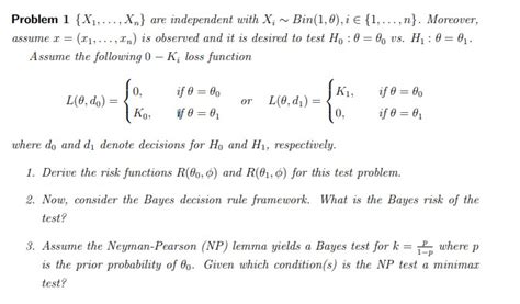 Solved Problem 1 X1 Xn Are Independent With Chegg Com