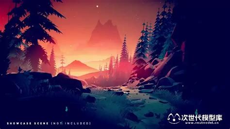 Unity风格化森林卡通自然环境场景 次世代模型库