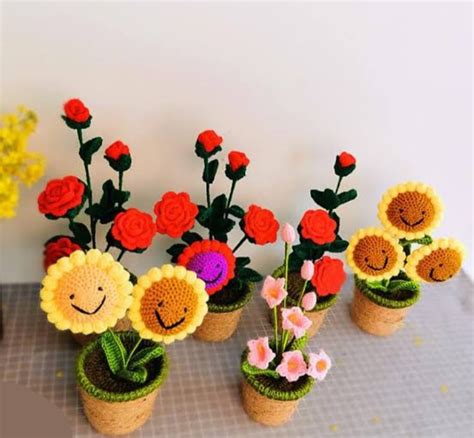 Fİgensel Hobİler Fİgenlemeler Ne Guzel Orgu Cicekler Yapmislar