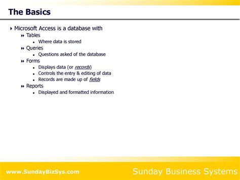 Using Access More Efficiently Ppt Download