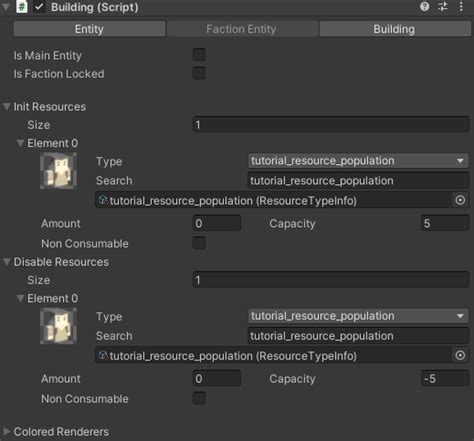 Use Capacity Resource Unity RTS Engine Documentation