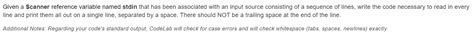 Solved Given A Scanner Reference Variable Named Stdin That