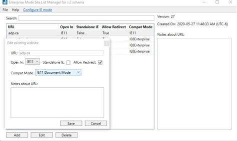 Solved How To Configure Chromium Edge Ie Compatibility Mode Up