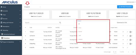 Working With Coupons Apiculus Technical Documentation