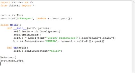 Python Tkinter Help Im Trying To Chage A Label From A Class All I Get Is No Object Attribute