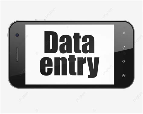 visualizing data smartphone displaying data entry digital program