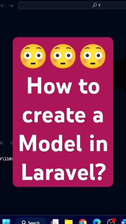 ⚡how To Create A Model In Laravel⚡shorts Youtubeshorts Laravel