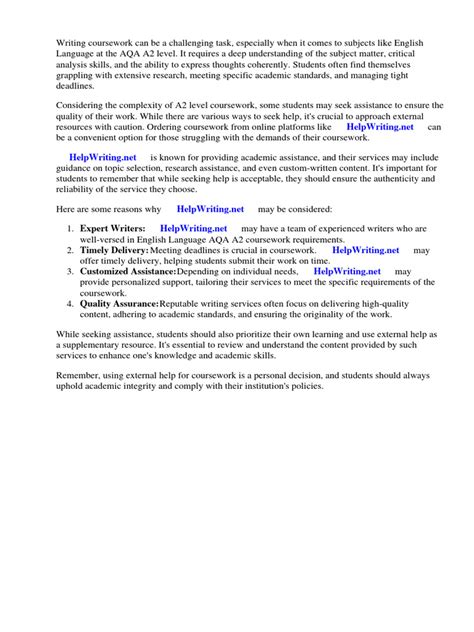 english language aqa a2 coursework ideas pdf linked in facebook