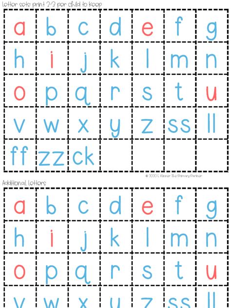 Printable Letter Tiles Pdf