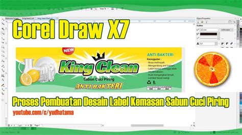 Proses Pembuatan Desain Label Stiker Sabun Cuci Piring King Clean Cetak Online Bandung