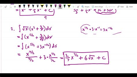 Antiderivatives Linearity Rule And More Antiderivative Examples Youtube