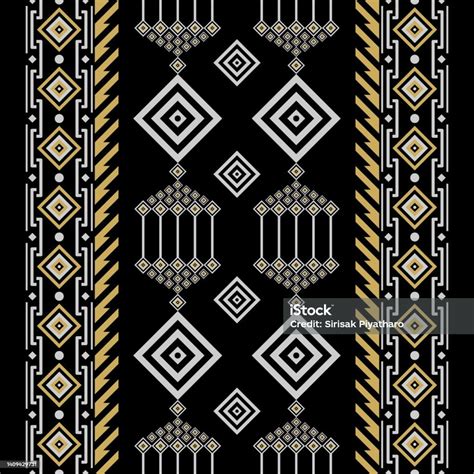 검은 배경에 기하학적 인 금색으로 반짝이는 매끄러운 패턴 클래식 사각형 이음새가 없는 패턴 기하학적 다이아몬드 세련된 질감 추상 깃털 레트로 벡터 텍스처 0명에 대한 스톡