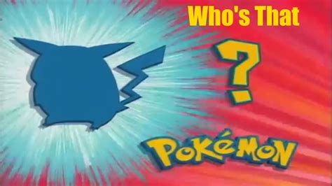 Whos That Pokemon Pokemon Quiz Youtube