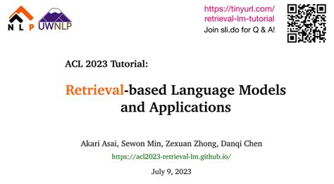 Acl23 Tutorial Retrieval Based Lms学习笔记 知乎