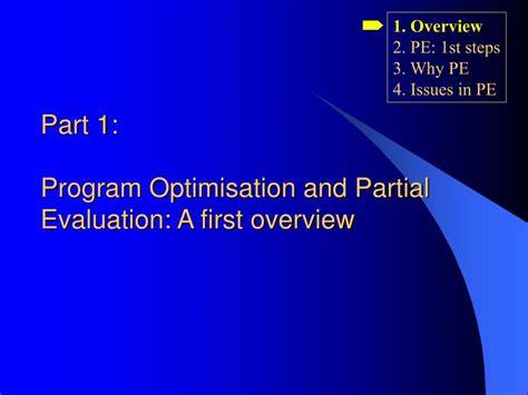 Ppt Optimisation Of Declarative Programs Lecture 1 Introduction Powerpoint Presentation Id