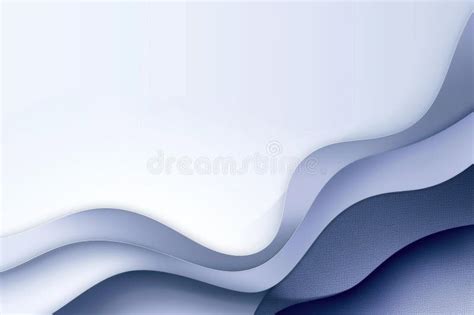 Abstract Minimalist Wave Pattern With Soft Blue And White Curves Stock