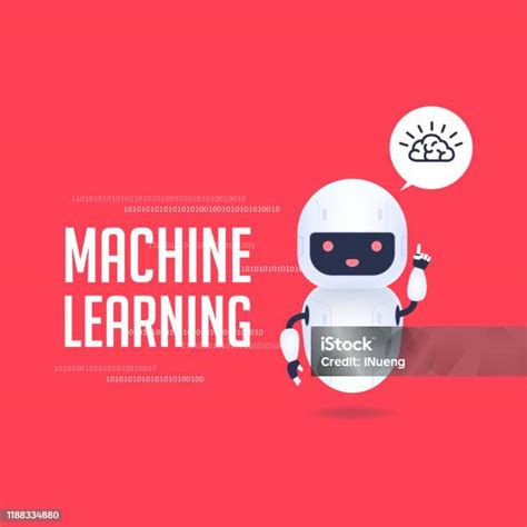 음성 거품에 뇌 아이콘 흰색 친화적 인 안드로이드 로봇 Ai 머신 러닝 컨셉 챗봇에 대한 스톡 벡터 아트 및 기타 이미지