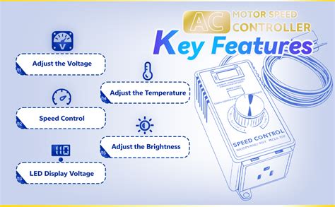 Motor Speed Controller Ac 120v 15a Variable Adjuster For Electric Fan Router Duct