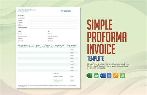 Free Proforma Templates In Excel To Download