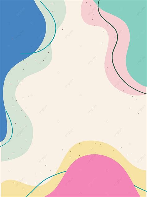 Green Simple And Fresh All Kinds Of Cute Abstract Cartoon Background