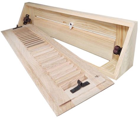 Unfinished Wood Baseboard Registers Air Vent Diffuser Triangular Baseboard Registers