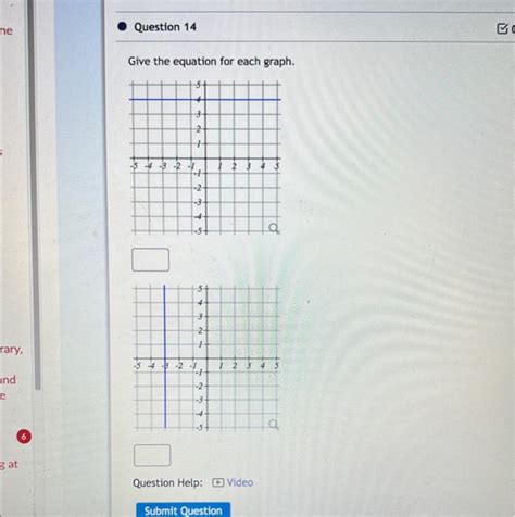 Solved Give The Equation For Each Graph Chegg Com