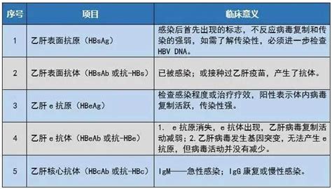 乙肝五项对照表？ 知乎