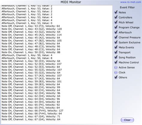 Midi Monitor Audio Tools Midi