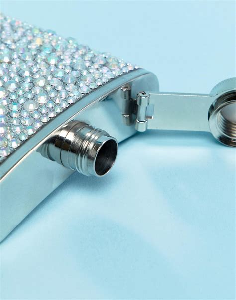 Typo Diamante Hip Flask Shopperboard